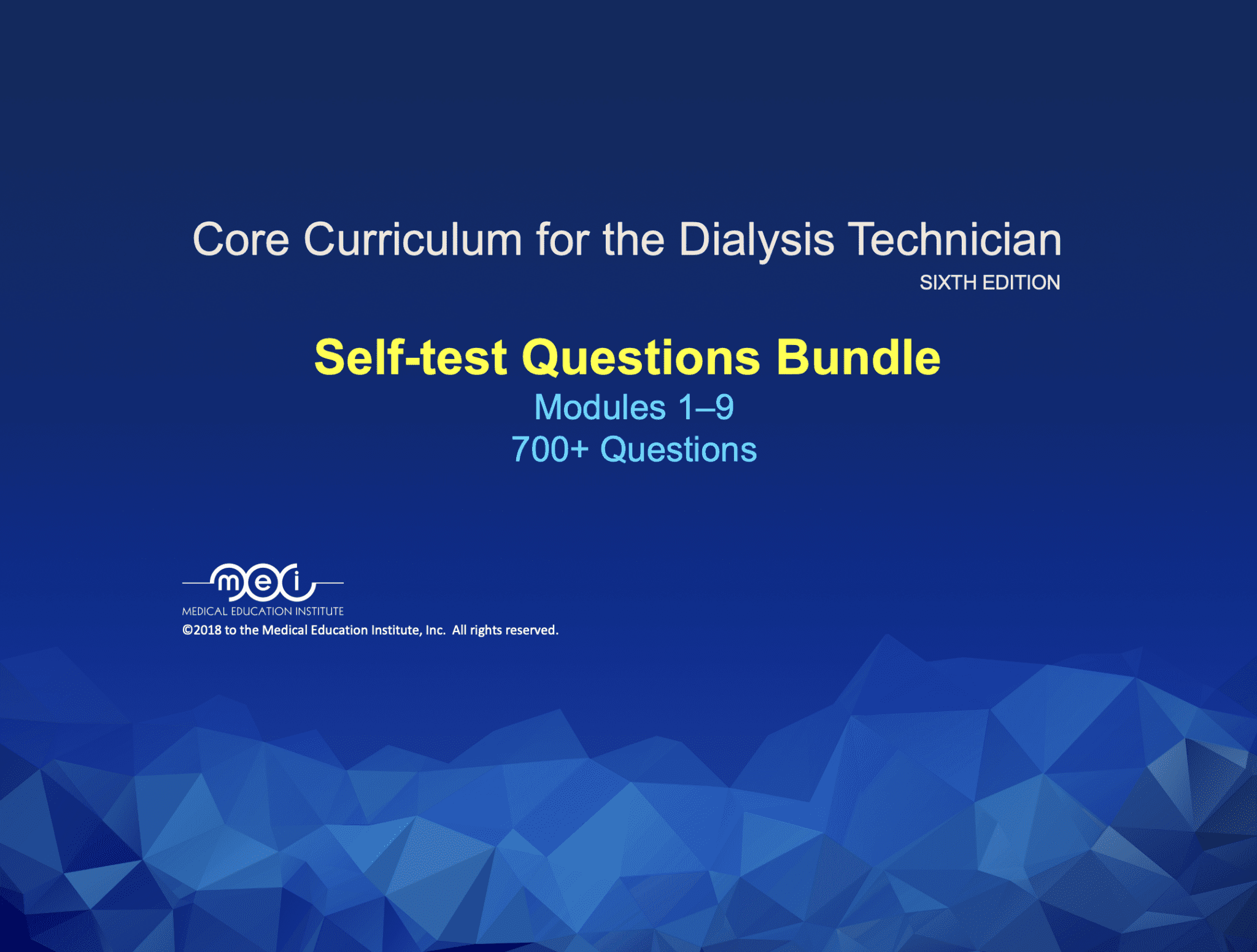 Core Curriculum for the Dialysis Technician Quiz Bundle – Medical ...